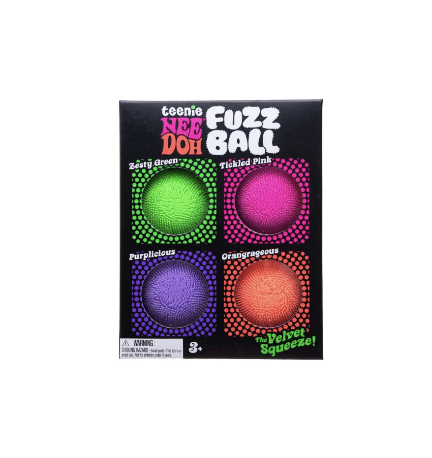 Nee Doh Teenie Sensory Stress Relieving Fuzz Balls -4 pack - Walmart.com