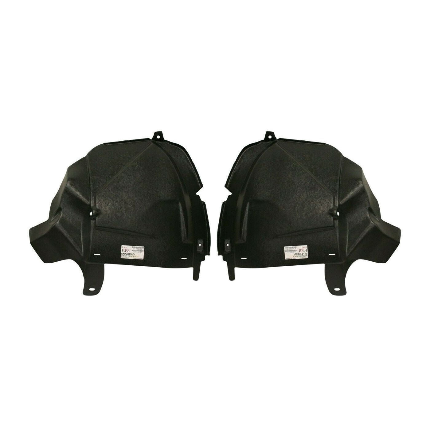 Nee Haoww 2-Piece Front Wheel Liner Set - Left and Right Side Plastic ...