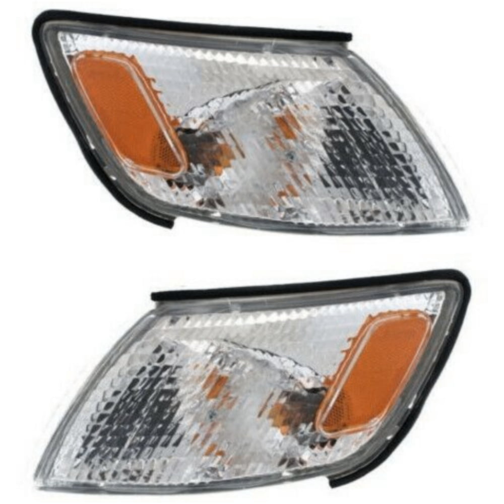 Nee Haoww 2-Piece Signal Light Set with Clear and Amber Plastic Lens ...