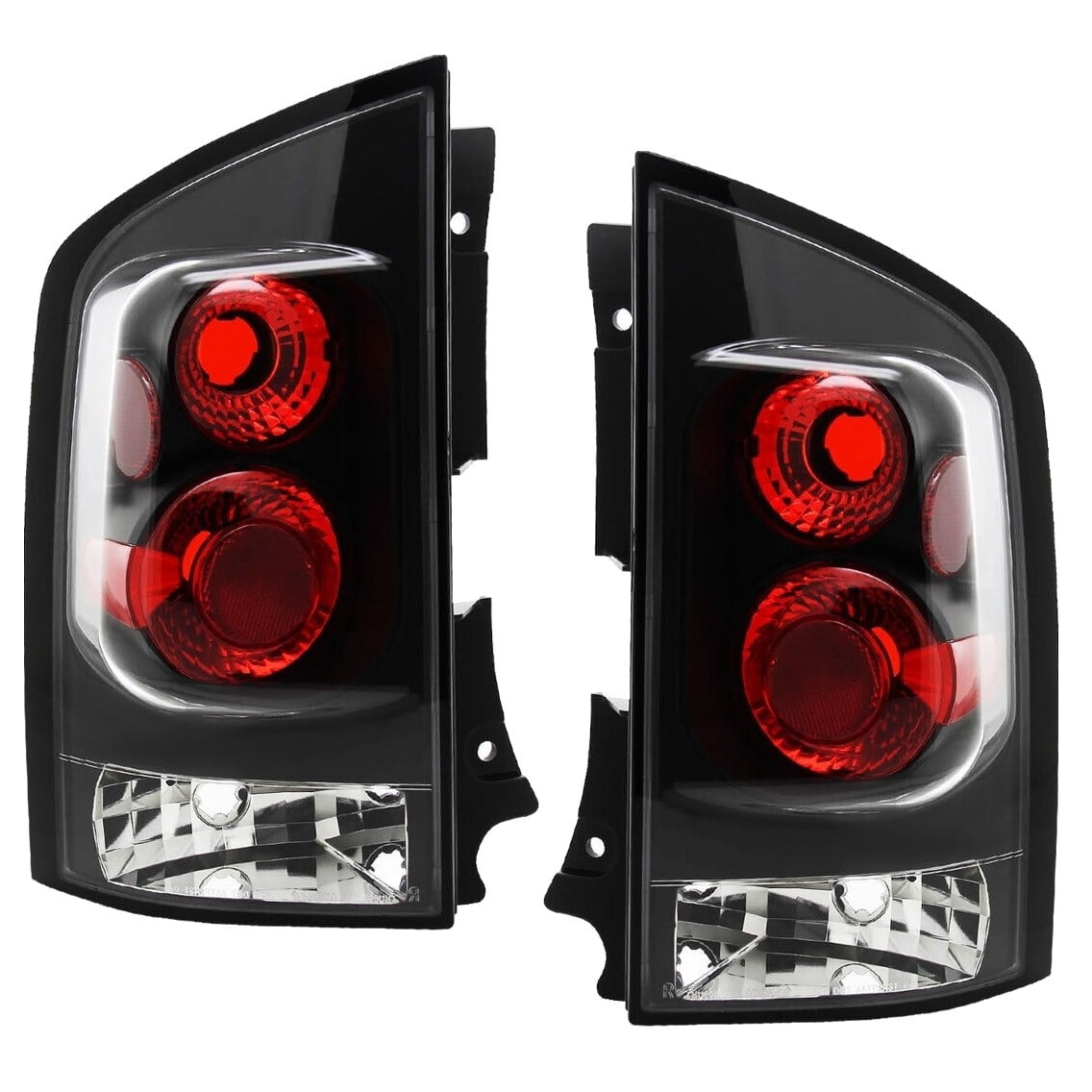 Nee Haoww 2-Piece Tail Light Assembly Set - ABS Plastic Housing with ...