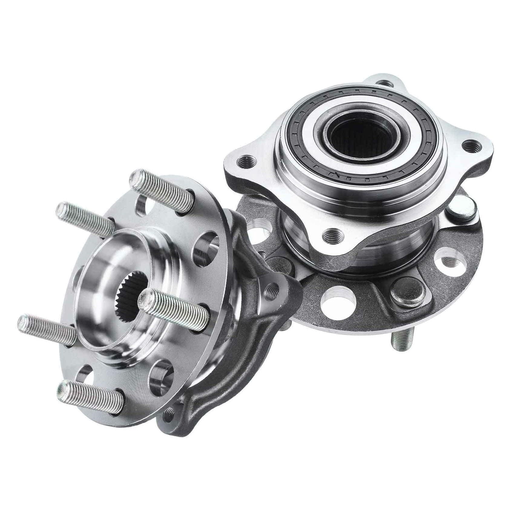 Nee Haoww 2-Piece Wheel Hub and Bearing Assembly Set - Rear Left and ...