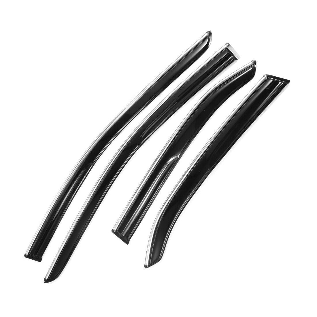 Nee Haoww 4-Piece Sun Rain Wind Deflectors Door Window Visors Outside ...