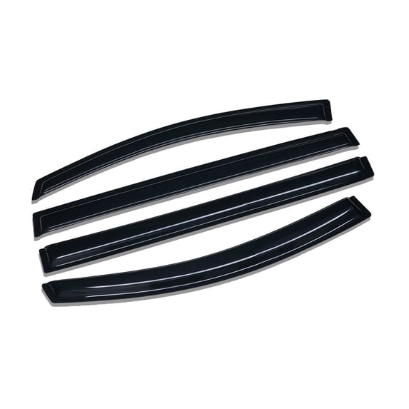 Nee Haoww 4-Piece Sun Rain Wind Deflectors Door Window Visors Outside ...