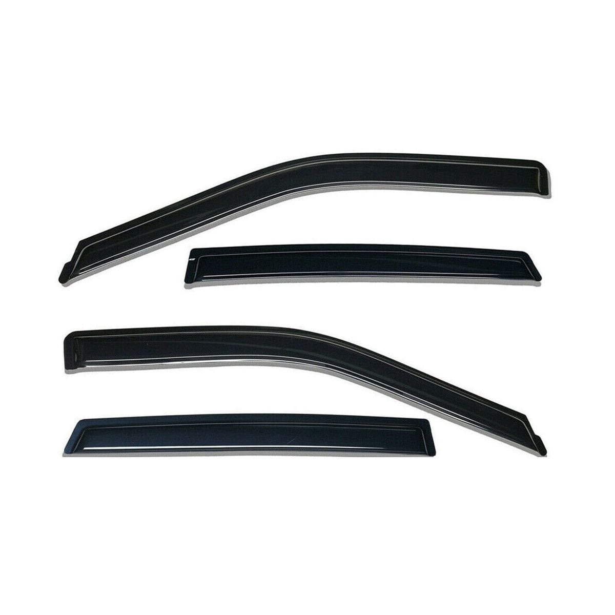 Nee Haoww 4-Piece Sun Rain Wind Deflectors Door Window Visors Outside ...