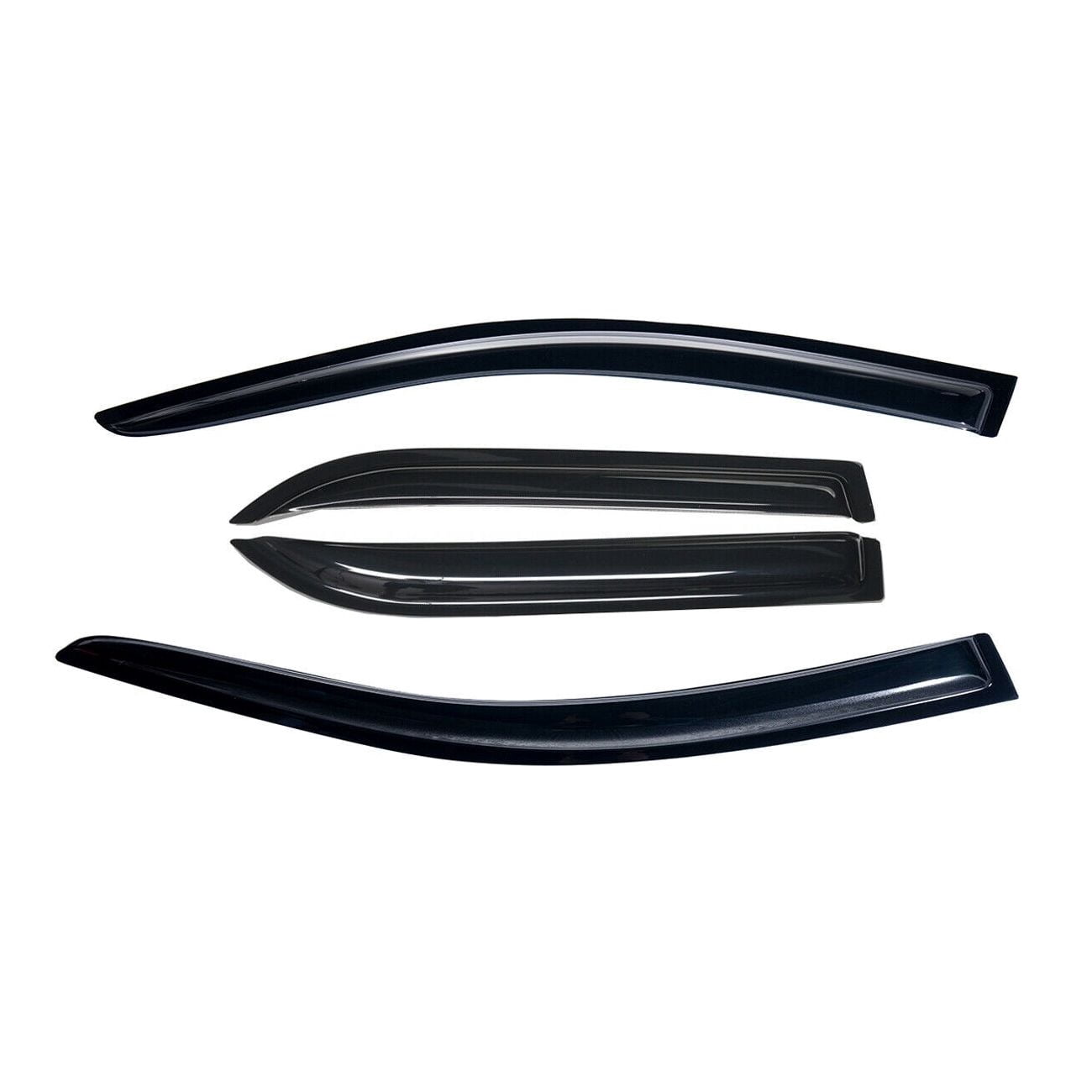 Nee Haoww 4-Piece Sun Rain Wind Deflectors Door Window Visors Outside ...