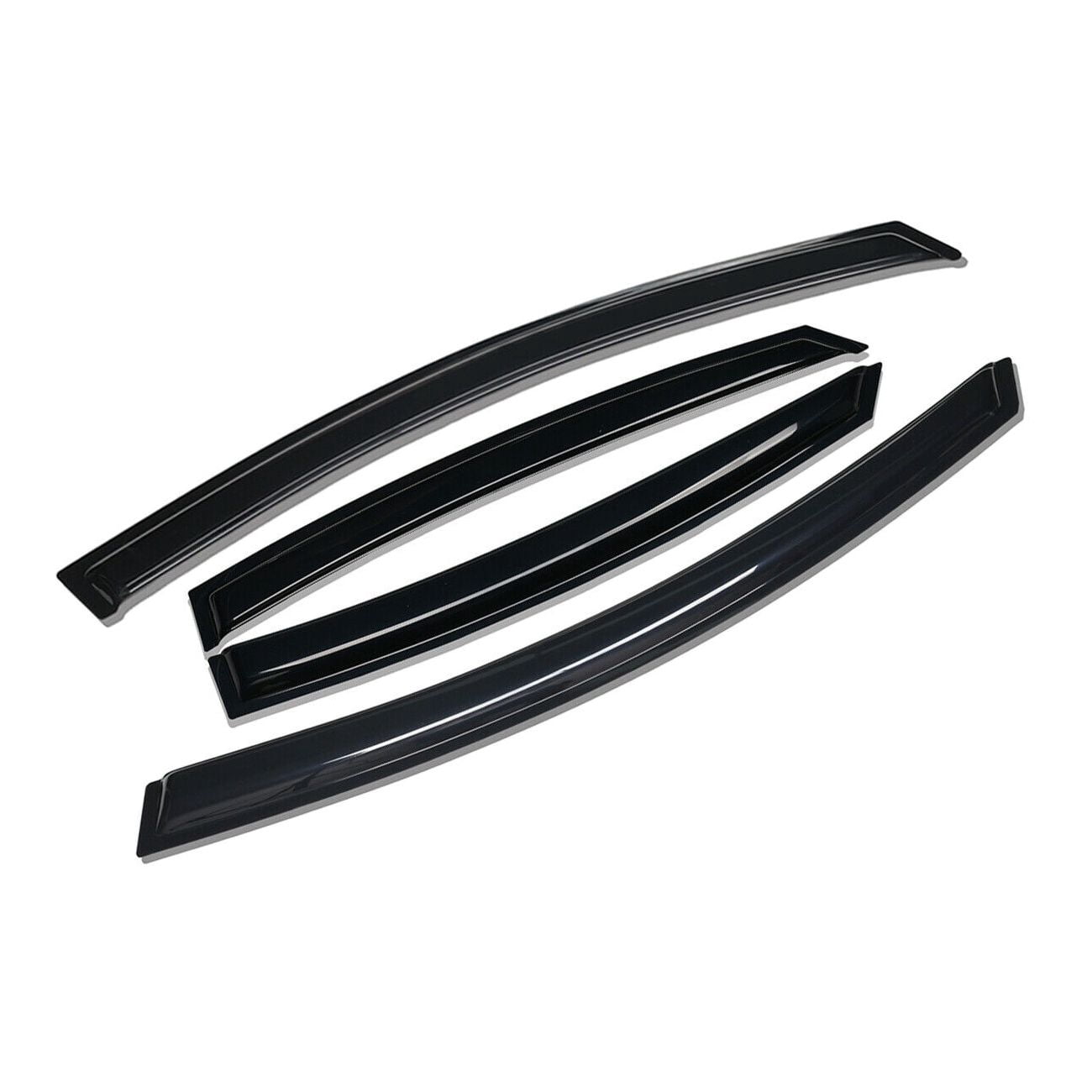 Nee Haoww 4-Piece Sun Rain Wind Deflectors - Door Window Visors with ...