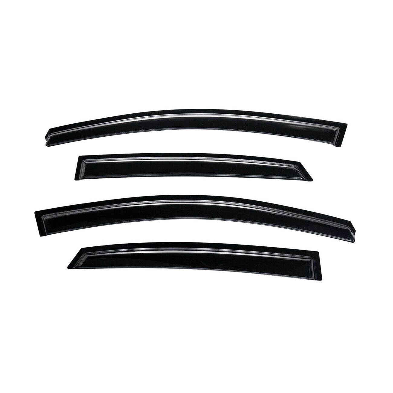 Nee Haoww 4-Piece Sun Rain Wind Deflectors - Door Window Visors with ...