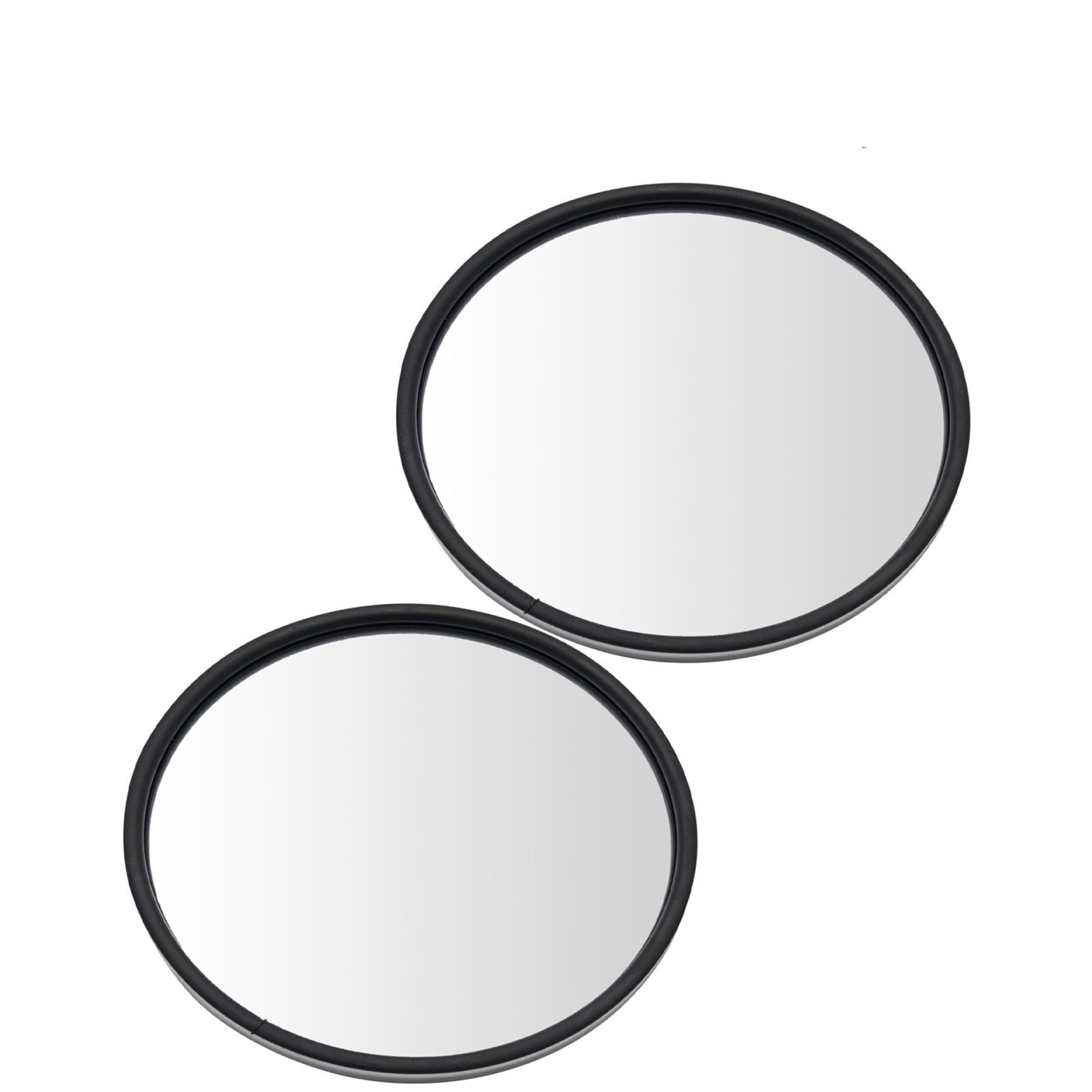 Nee Haoww 8.5-Inch Round Convex Mirror Pair with Stainless Steel Offset ...