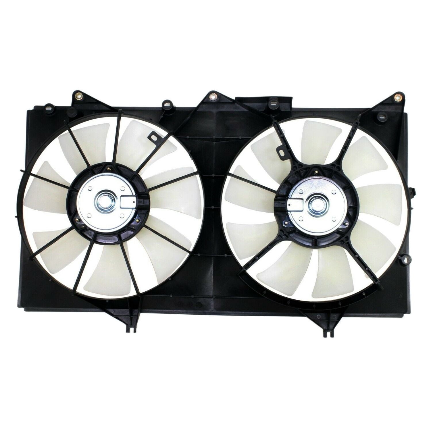 Nee Haoww Dual Radiator Cooling Fan Blade Assembly Set with Shroud and ...