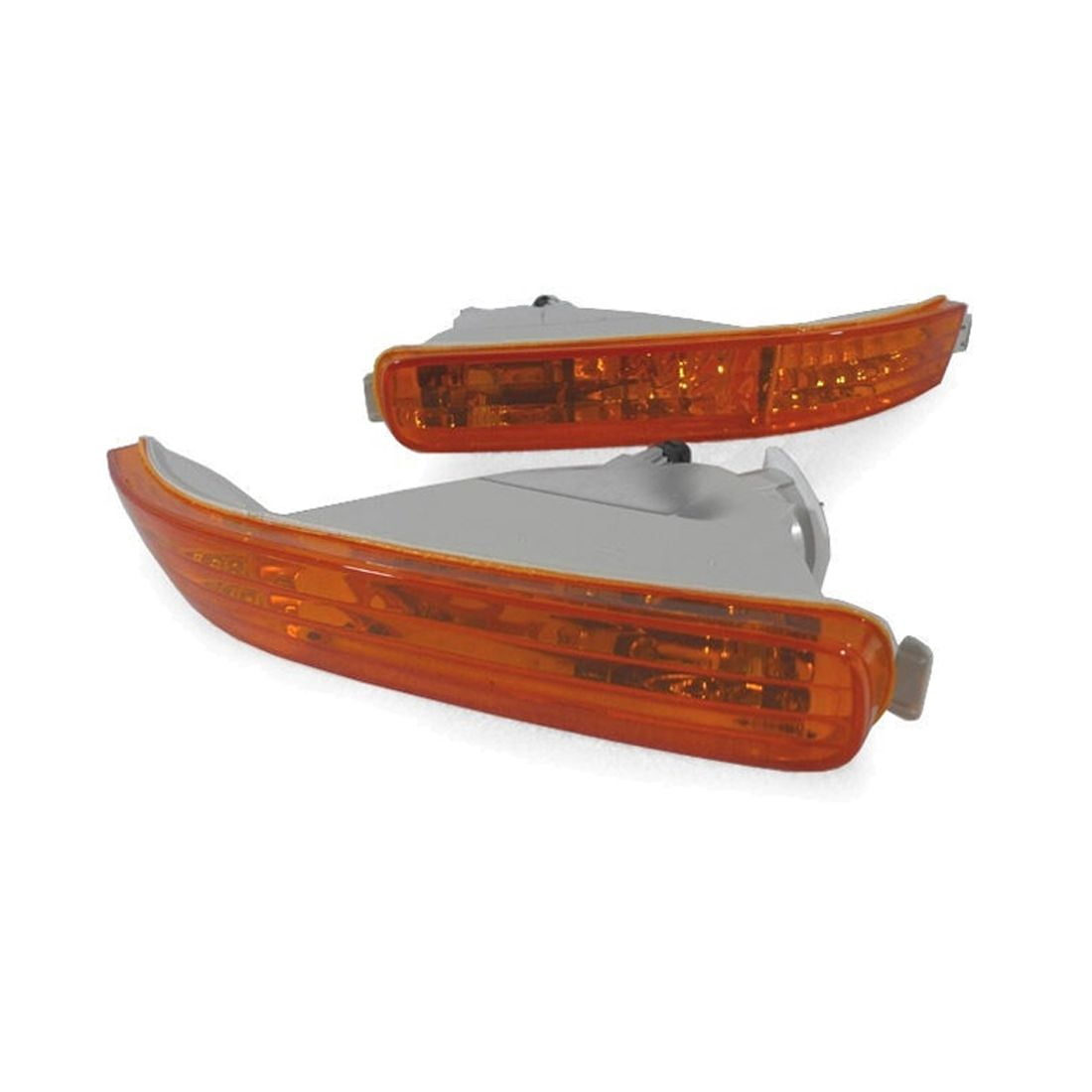 Nee Haoww JDM Style All Amber Front Bumper Signal Lights with ABS ...