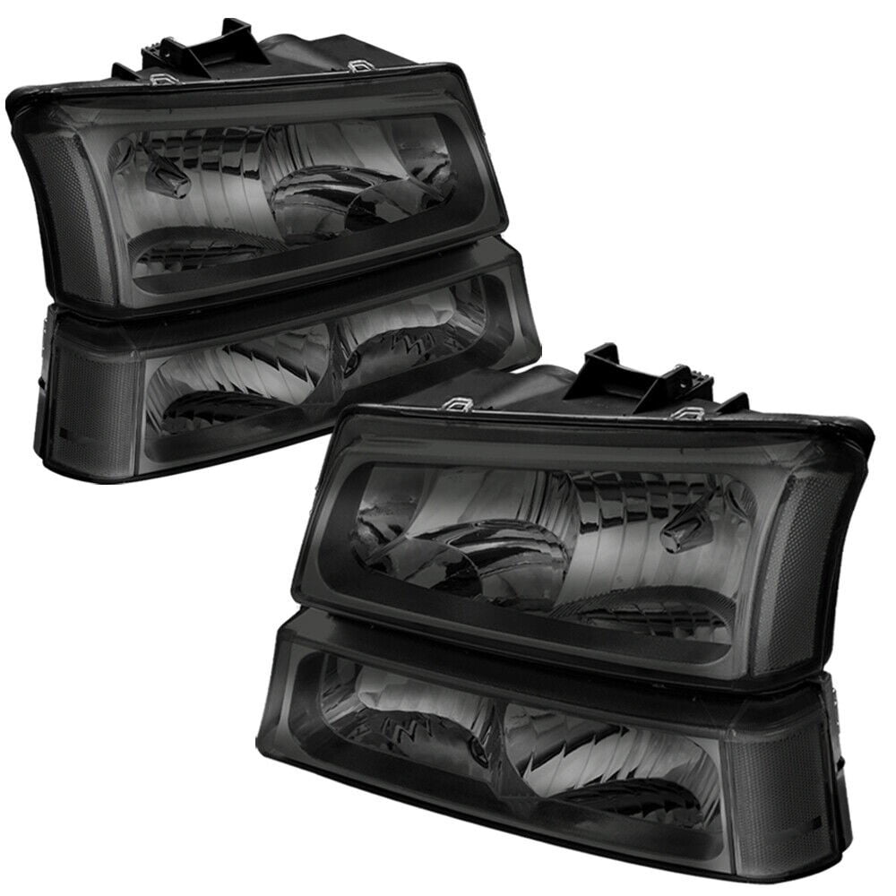 Nee Haoww Smoke Lens Headlights with Bumper Light Assembly - Complete ...