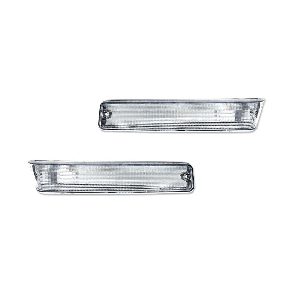 Nee haoww 2X Clear Front Corner Turn Signal Lights with Black ABS ...