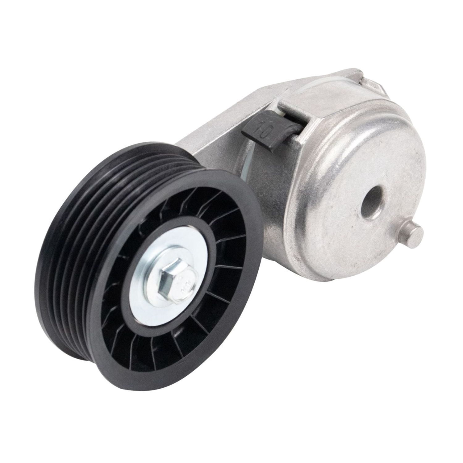 Serpentine Belt Tensioner Pulley with Silver Black Aluminum ...