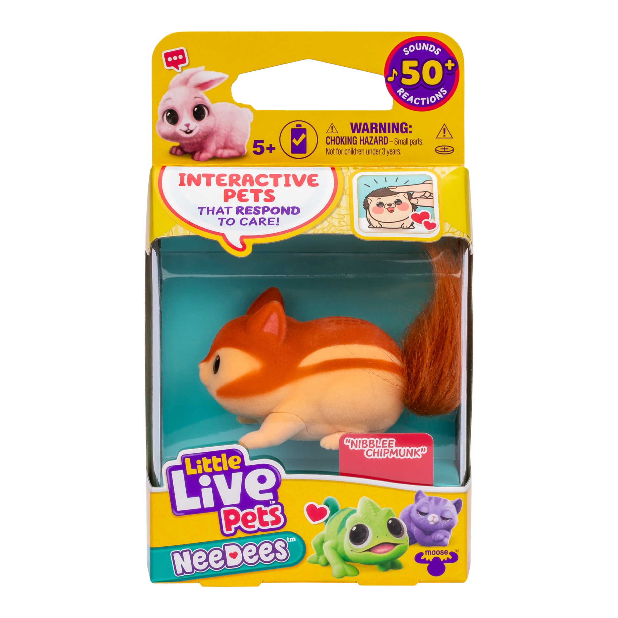 NeeDees By Little Live Pets, Electric Miniature Pet Toy, Nibblee ...