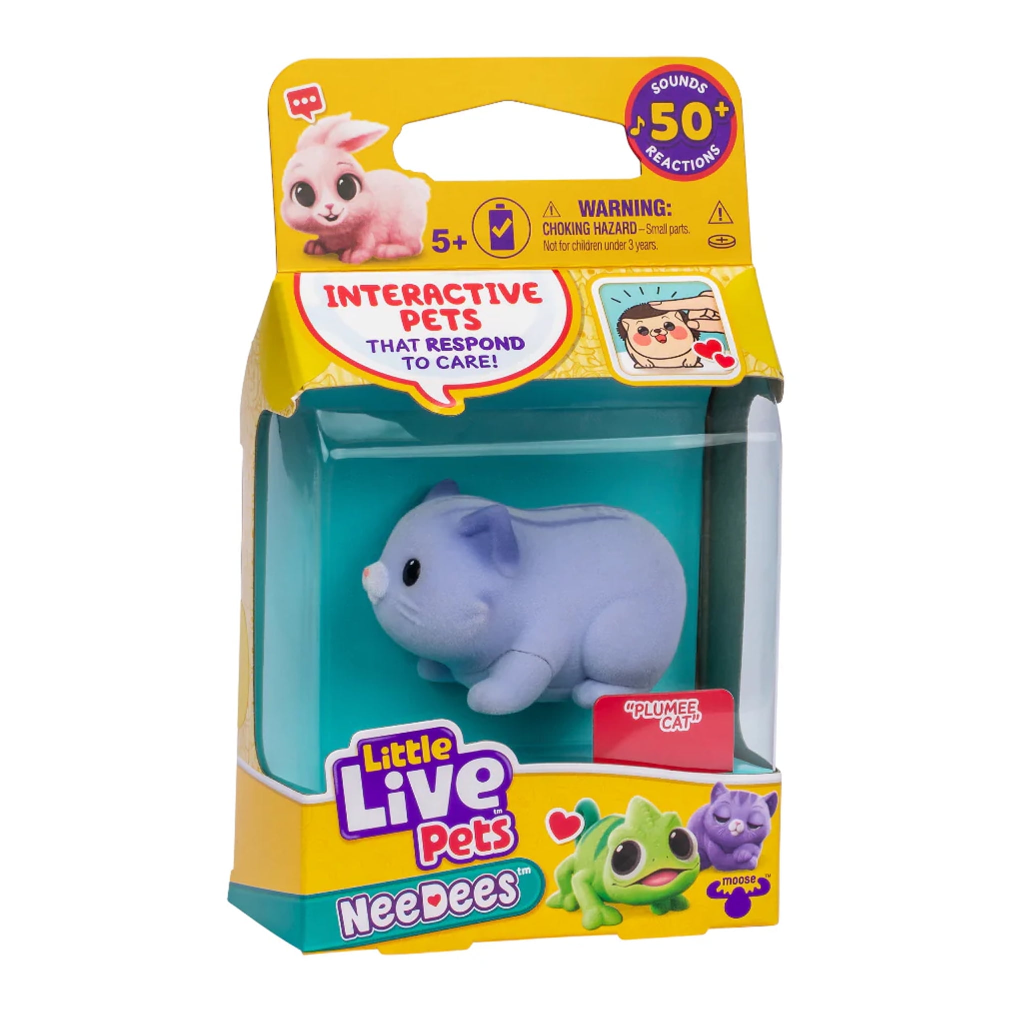 NeeDees By Little Live Pets, Electric Miniature Pet Toy, Plumee Cat ...