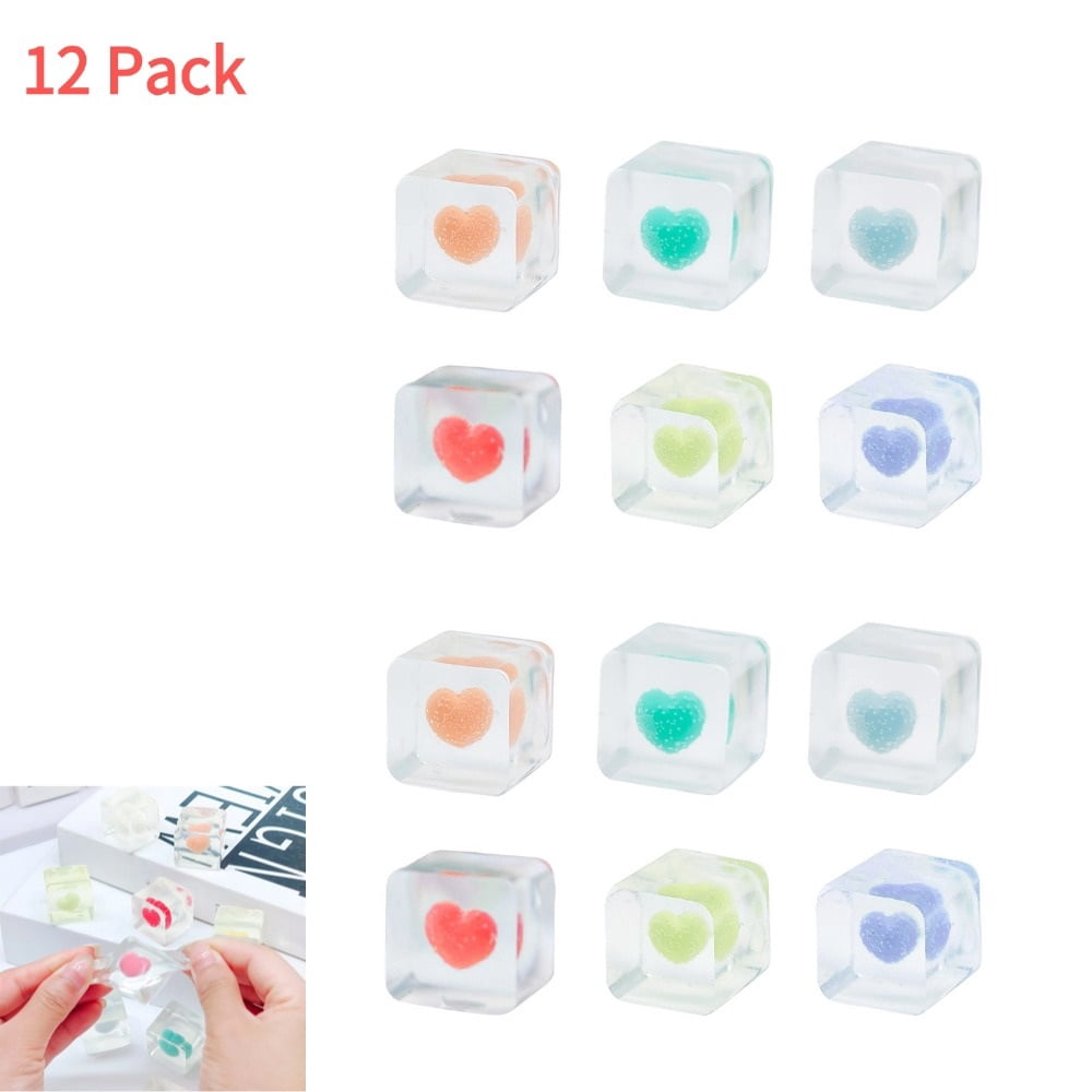 NeeDo Nice Cube, 3D Heart-inlay Satisfying Square Shaped Sensory Toy ...