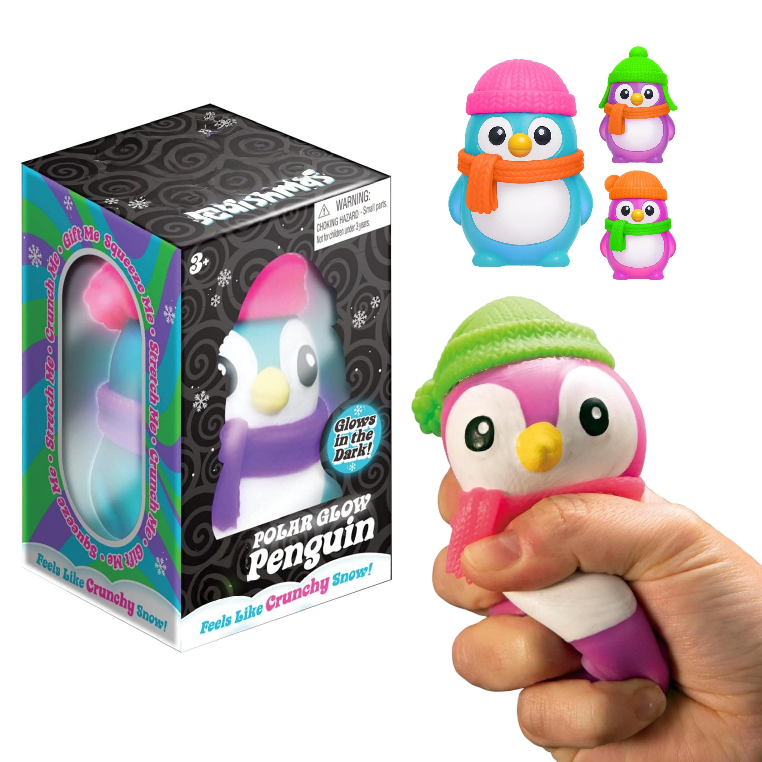 NeeDo Polar Penguin Stress Balls, 3" Penguin Squeeze Sensory Toys, Soft ...