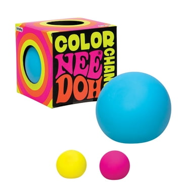 NeeDoh Squishy Gumdrop Stress Ball - Neon Colors, Squeeze Fidget Toy ...