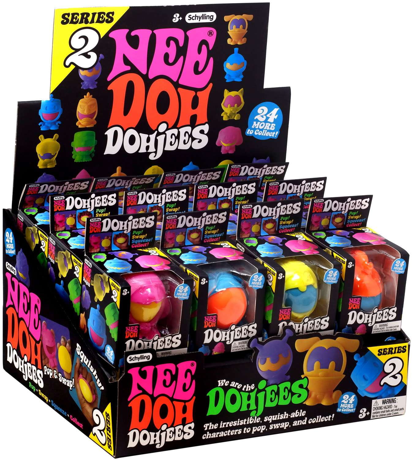NeeDoh Dohjees Series 2 Mystery Box (24 Packs) - Walmart.com