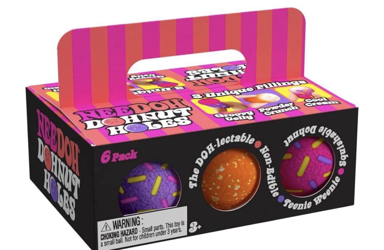NeeDoh Dohnut Holes Small Stress Ball 6-Pack - Walmart.com