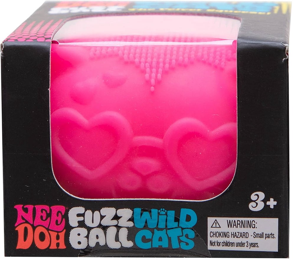 NeeDoh Fuzz Ball Wild Cats Stress Ball [1 RANDOM Color] - Walmart.com