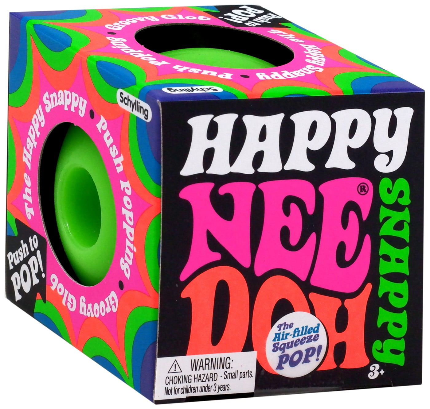 NeeDoh Happy Snappy Green Small Stress Ball - Walmart.com
