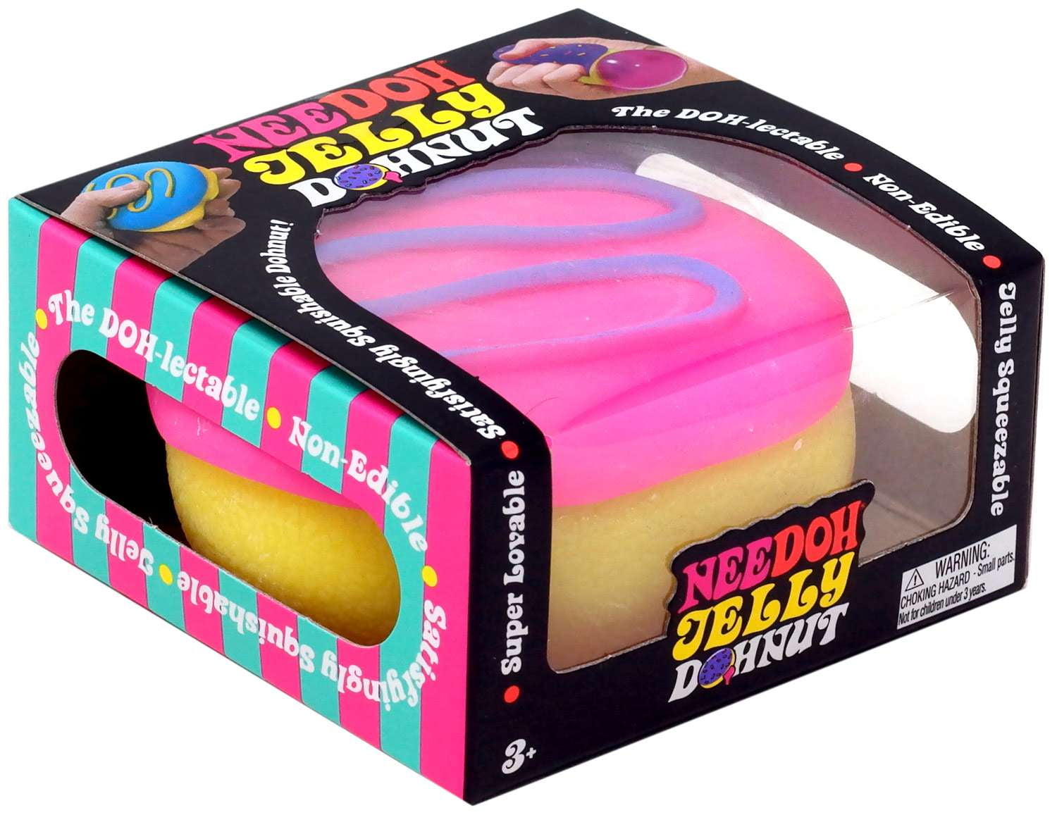 NeeDoh Jelly Dohnut Stress Ball (PINK Frosting) - Walmart.com