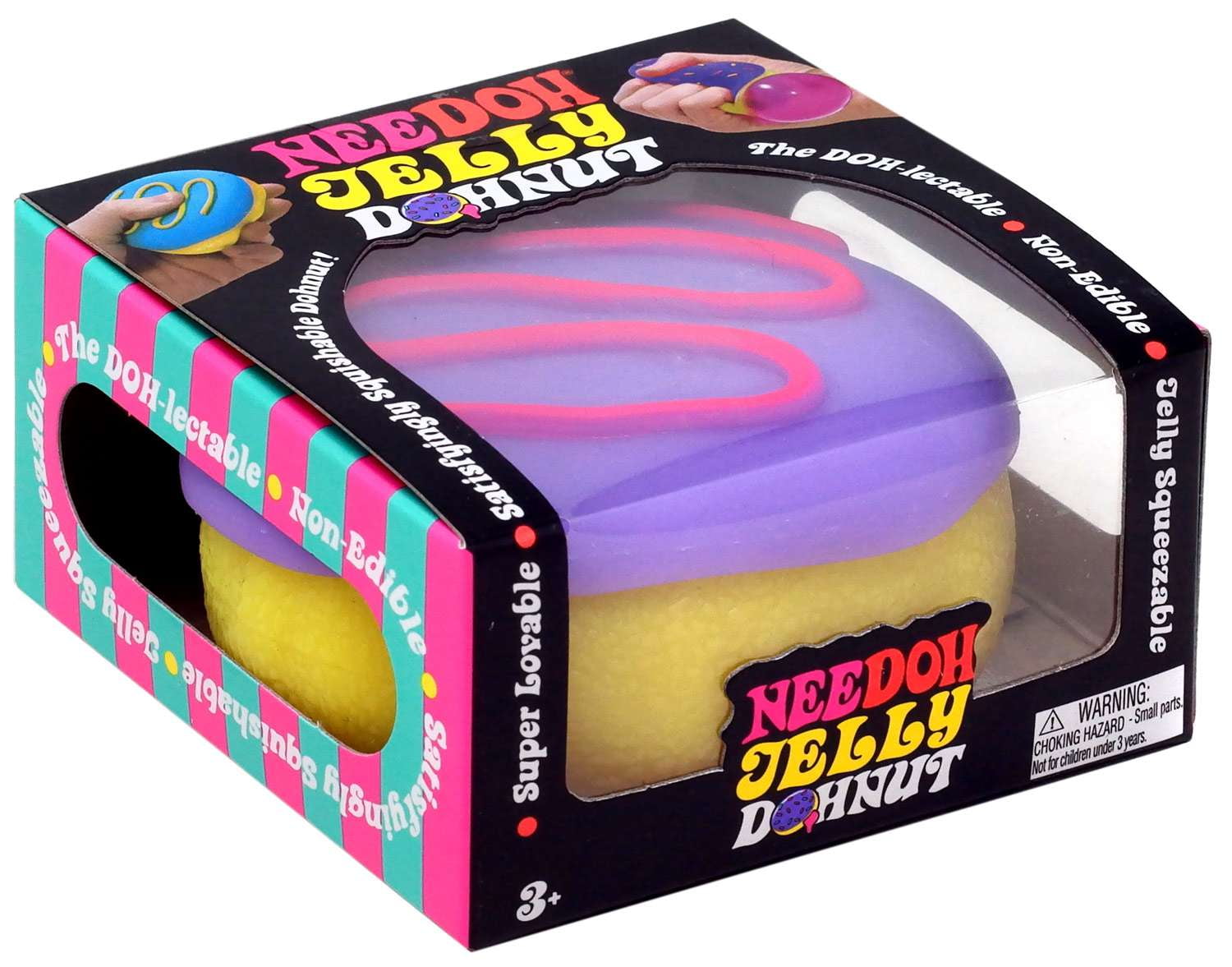 NeeDoh Jelly Dohnut Stress Ball (PURPLE Frosting) - Walmart.com