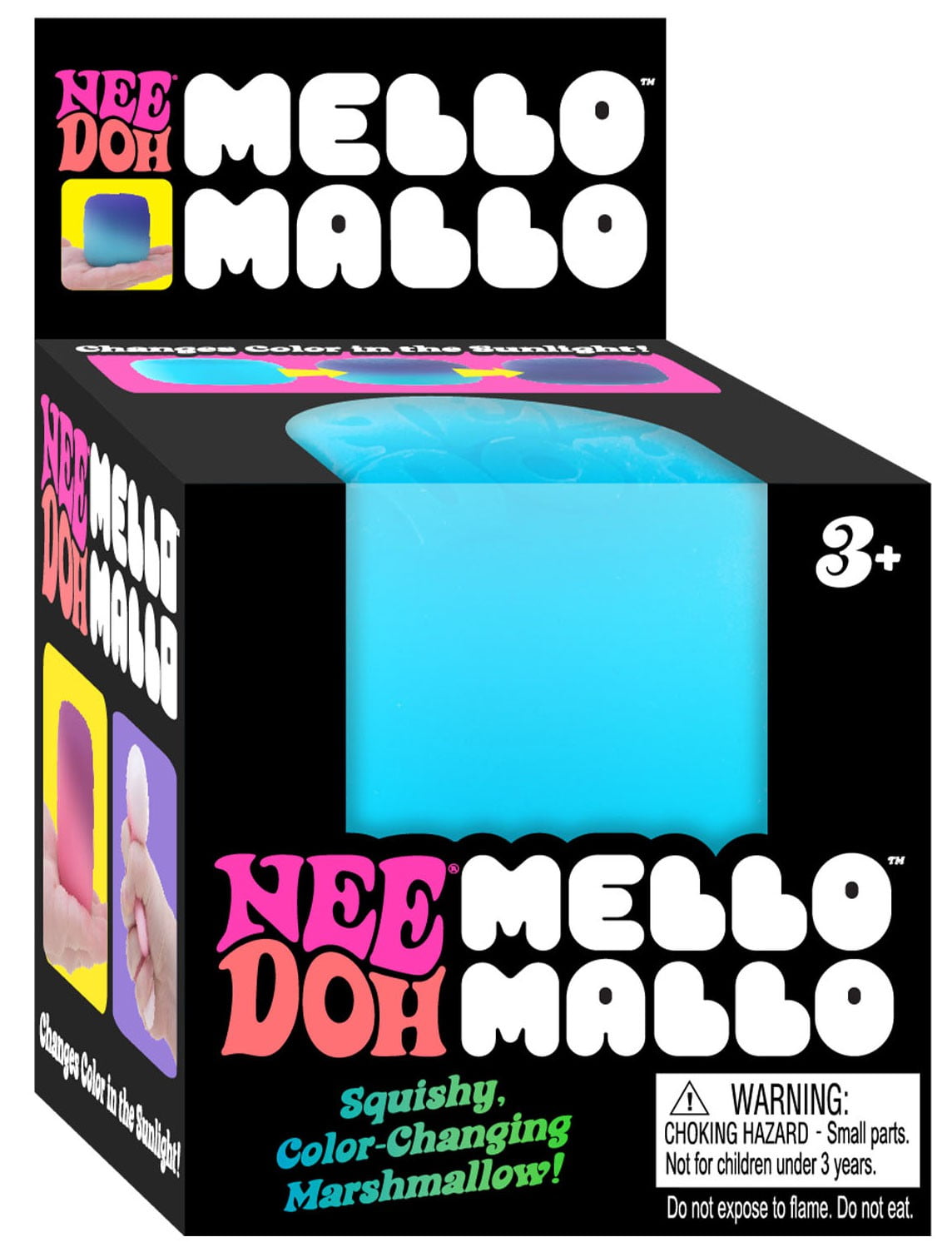 Schylling NeeDoh Mello Mallo BLUE Stress Ball, Squishy Color Changing Marshmallow Toy - Walmart.com