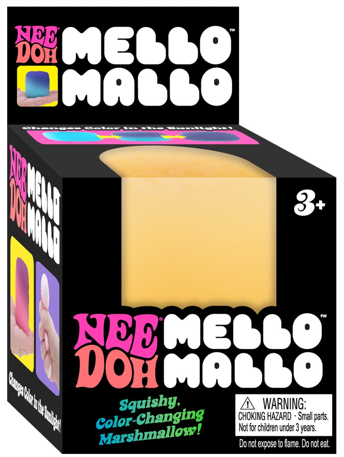 NeeDoh Mello Mallo YELLOW Stress Ball (Squishy Color Changing ...