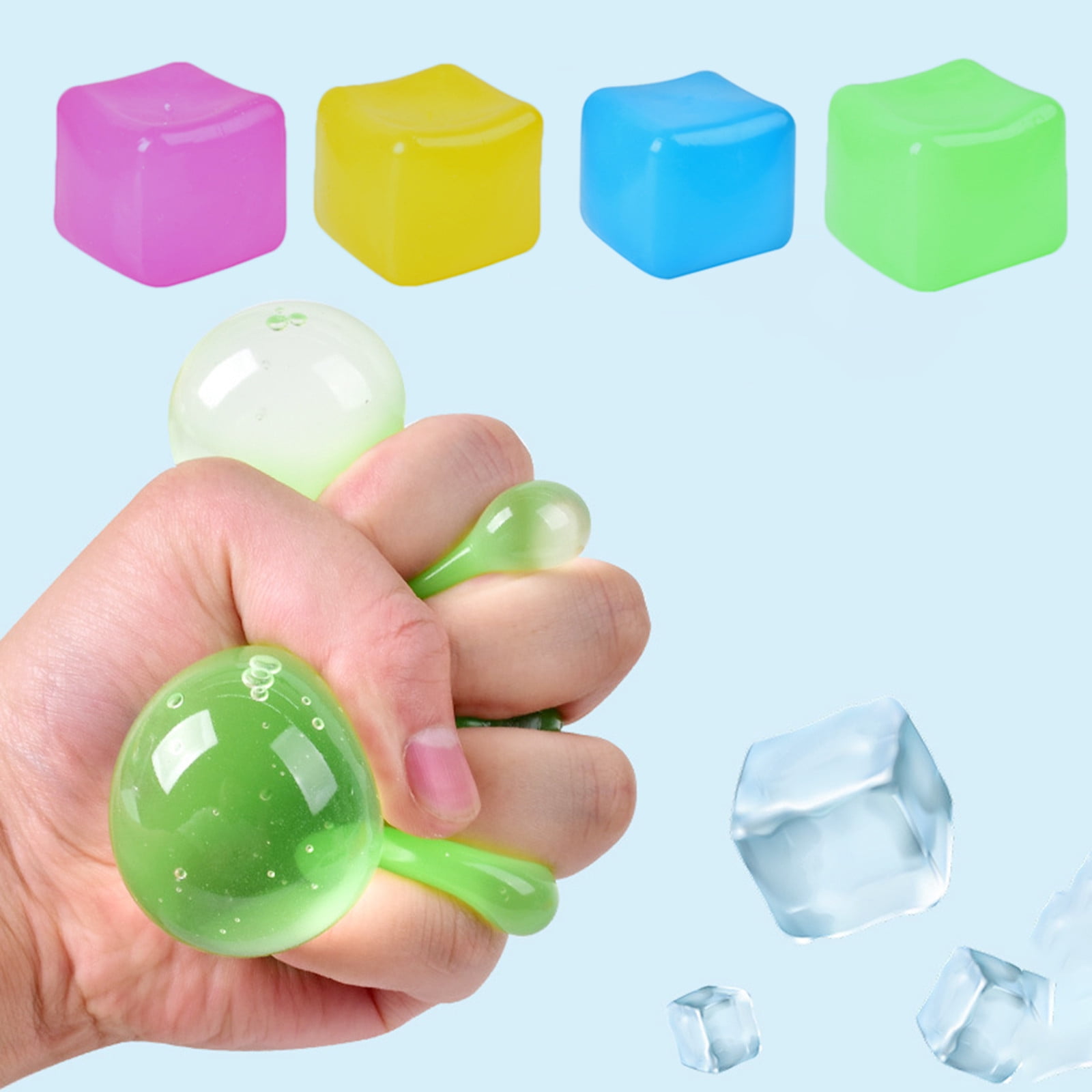 NeeDoh Nice Cube - Super Solid Sensory Squishy Fidget Toy for Stress ...
