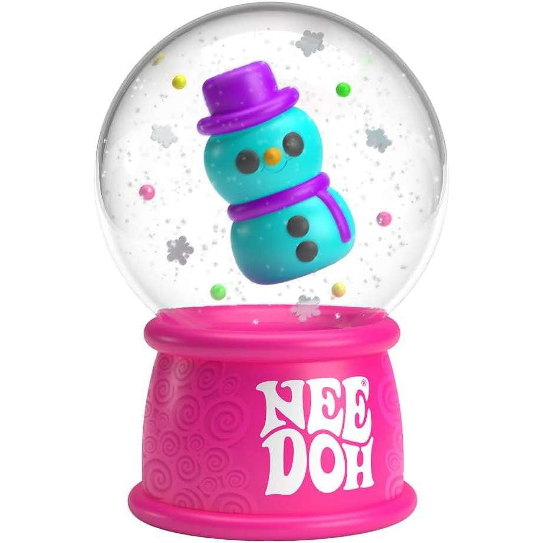 NeeDoh Squish n' Flow Goovy the Dohman Snow Globe Stress Ball - Walmart.com