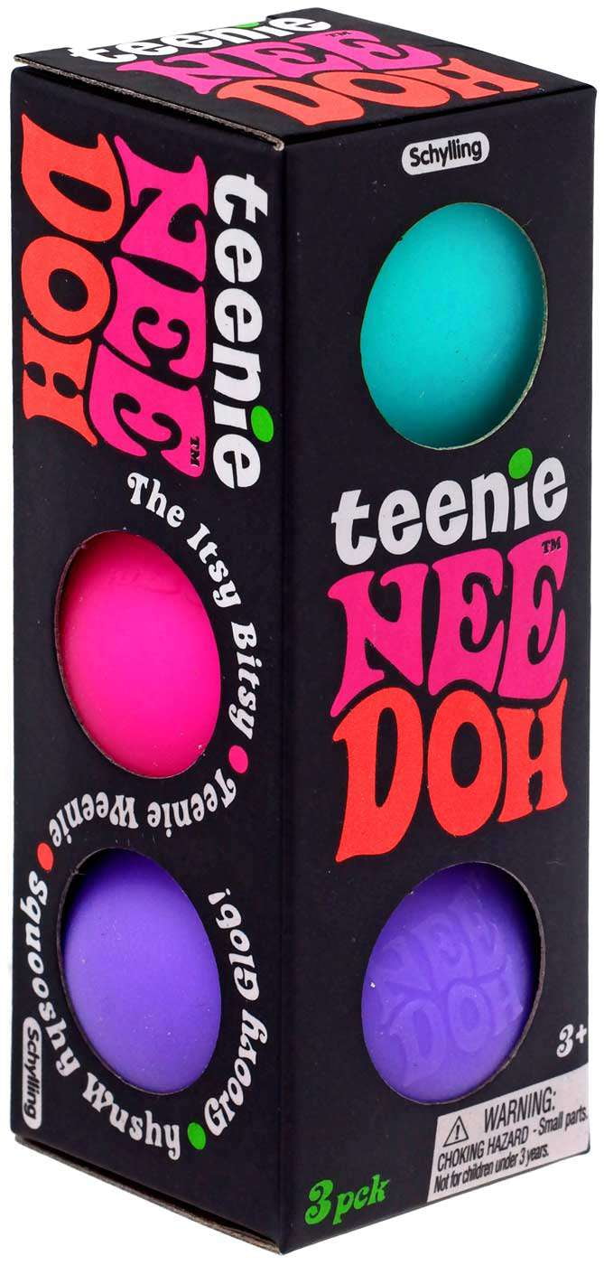 NeeDoh Teenie BLUE, PINK & PURPLE Small Stress Ball 3-Pack - Walmart.com