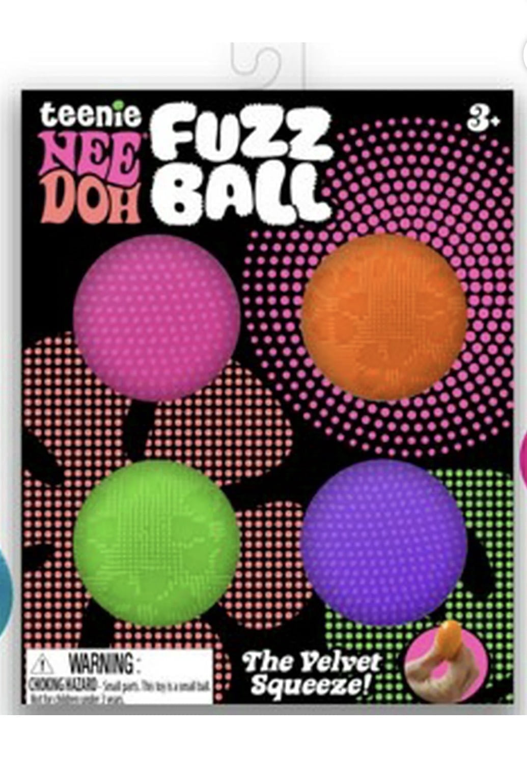 NeeDoh Teenie Fuzz Ball, 4 pack , mini stress reliever balls, trending ...