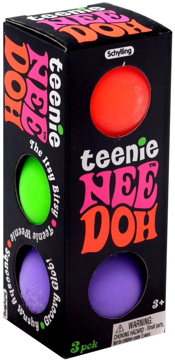 NeeDoh Teenie ORANGE, GREEN & PURPLE Small Stress Ball 3-Pack - Walmart.com