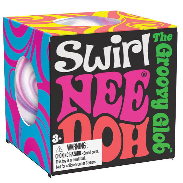 NeeDoh Teenie Swirl Small Stress Ball (1 RANDOM COLOR Stress Ball ...