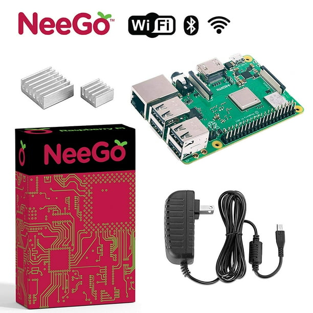 NeeGo Raspberry Pi 3 B+ Starter Kit Pi 3 Model B Barebones Computer ...