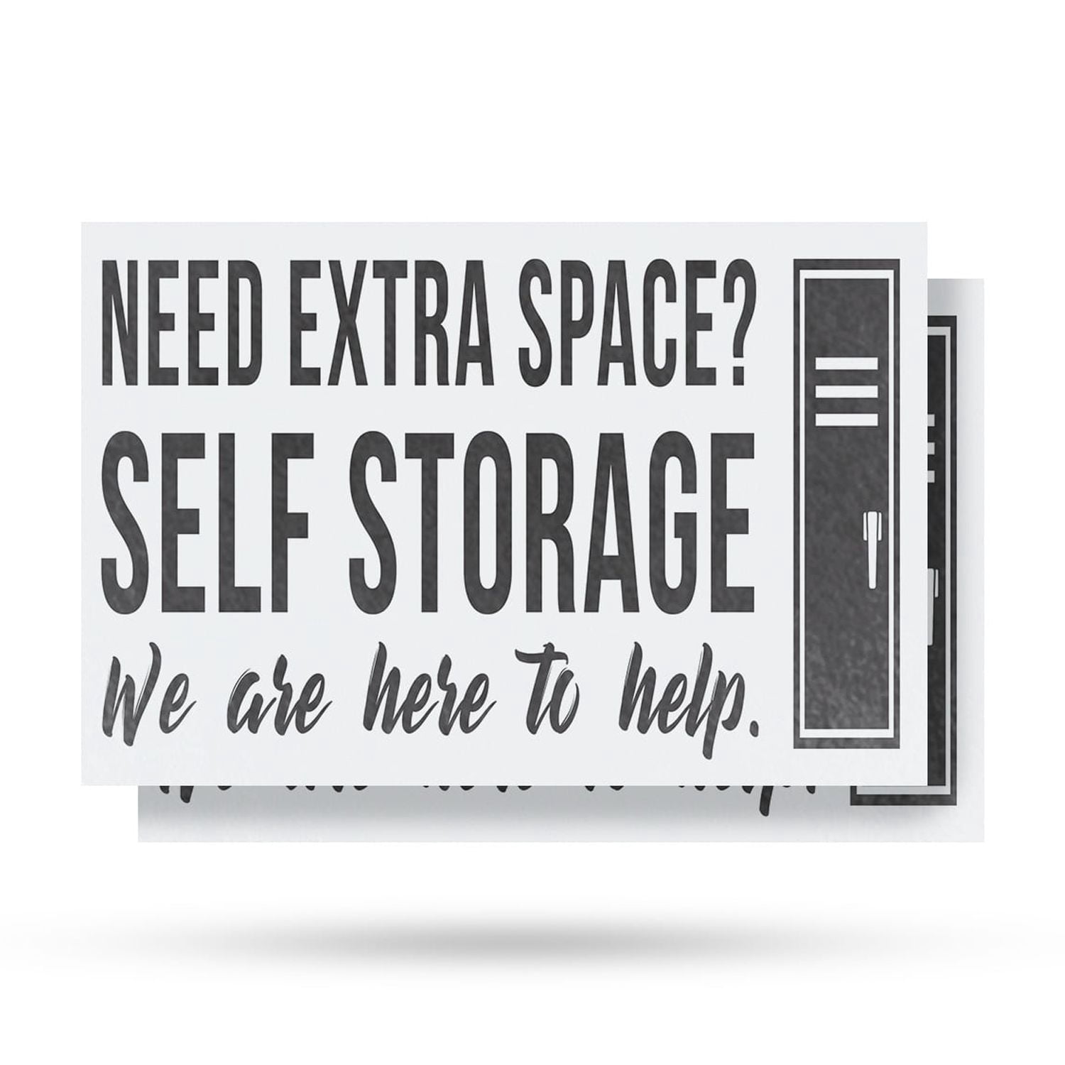 Need Extra Space Self Storage Vinyl Decal 2 Pack of 18 Inch x 24 Inch ...