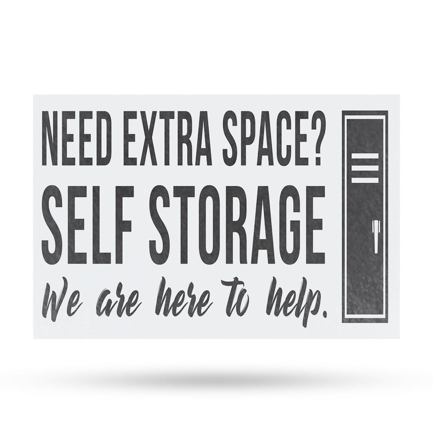 Need Extra Space Self Storage Vinyl Decal 24 Inch x 36 Inch ...