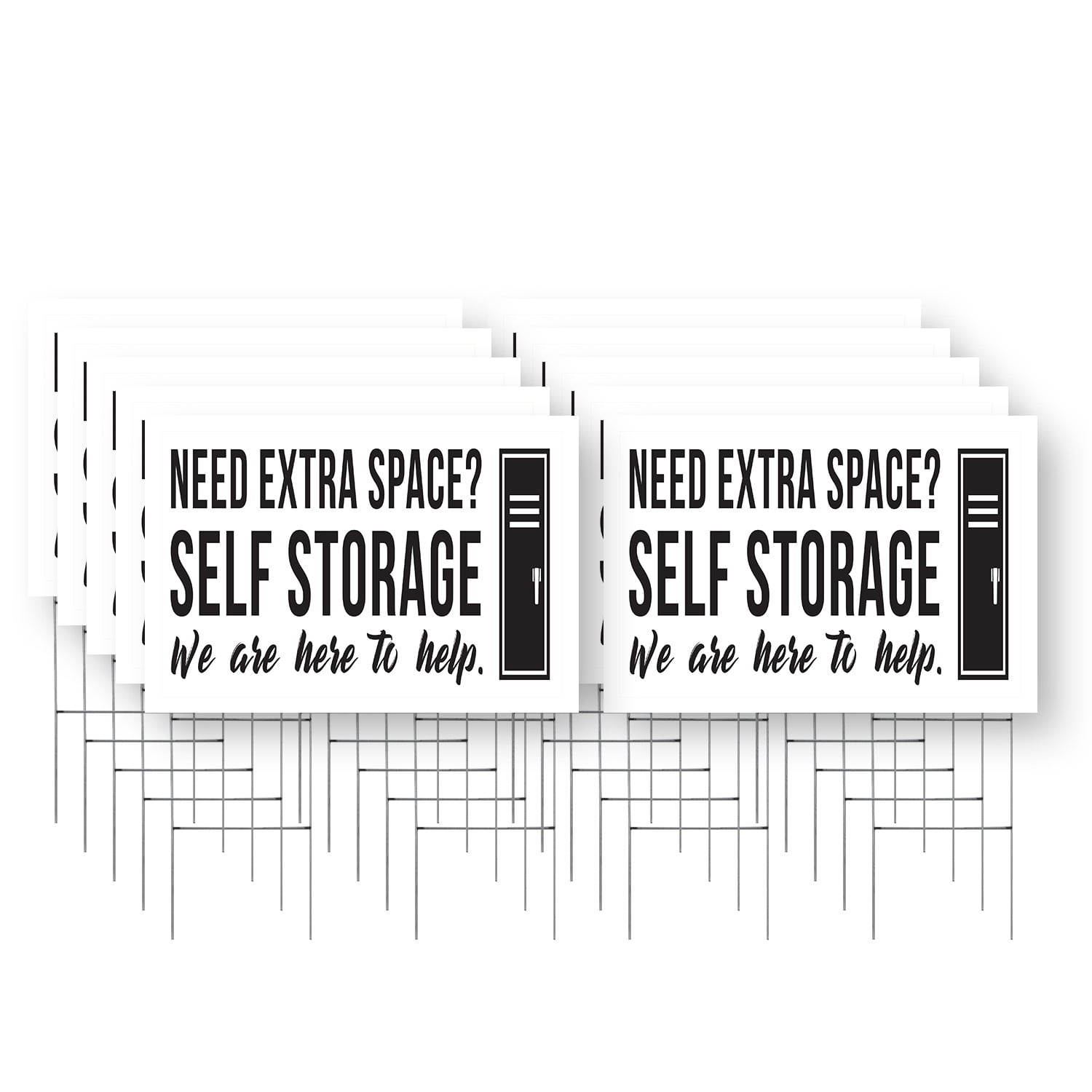 Need Extra Space Self Storage Yard Sign 10 Pack of 24 Inch x 36 Inch ...