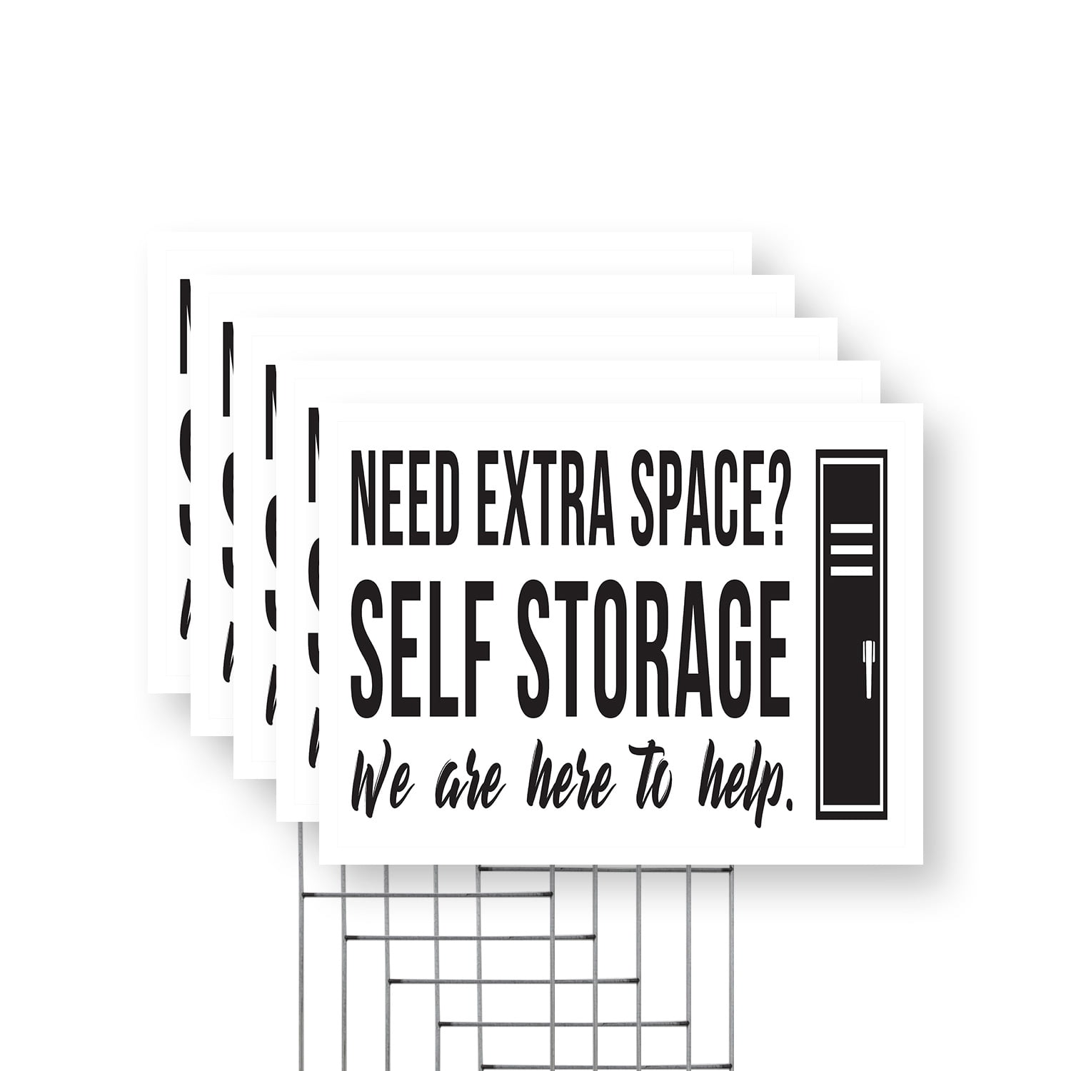 Need Extra Space Self Storage Yard Sign 5 Pack of 18 Inch x 24 Inch ...