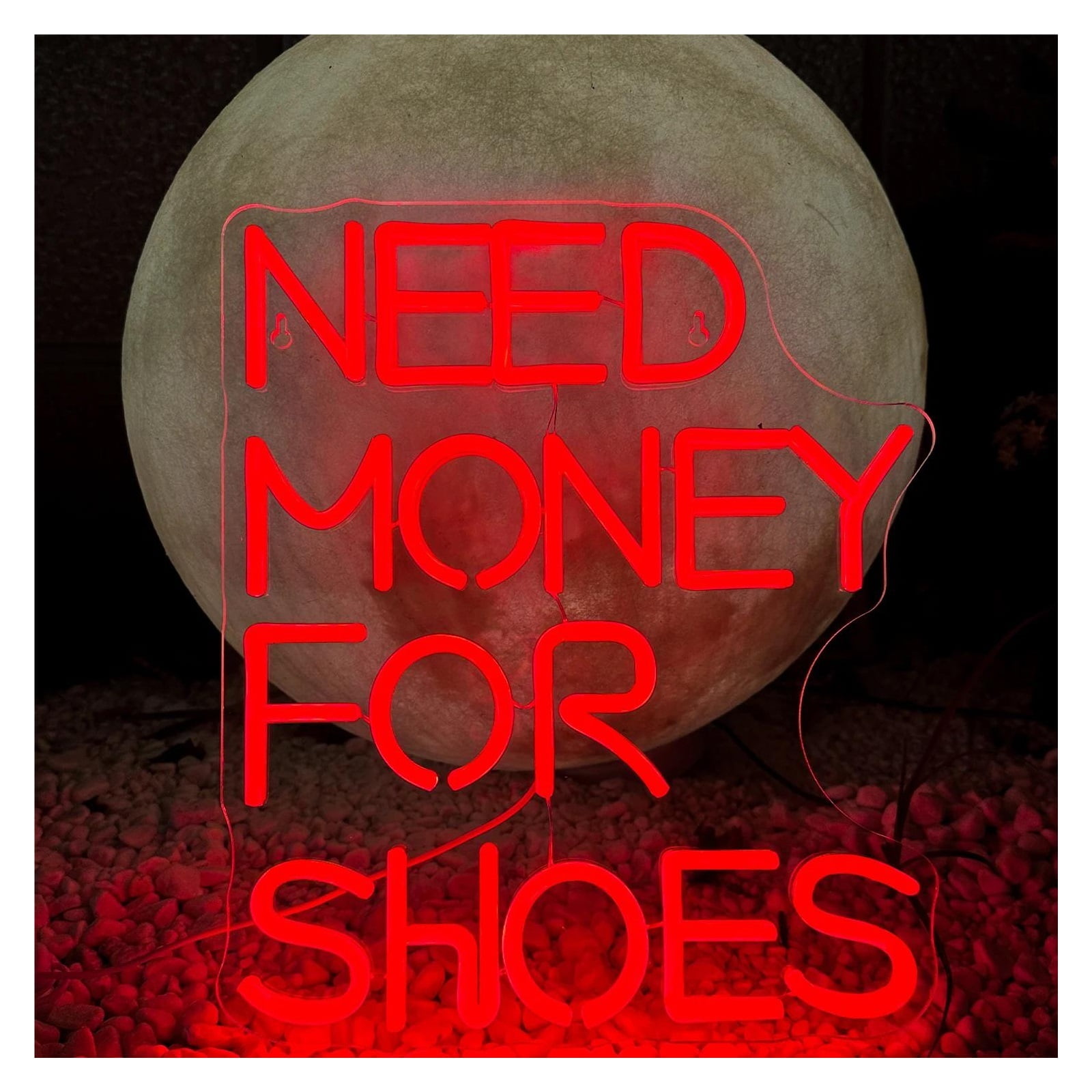 Need Money For Shoes Neon Sign Shop Wall Home Bedside Studio Party Decor USB Dimmer Switch ...