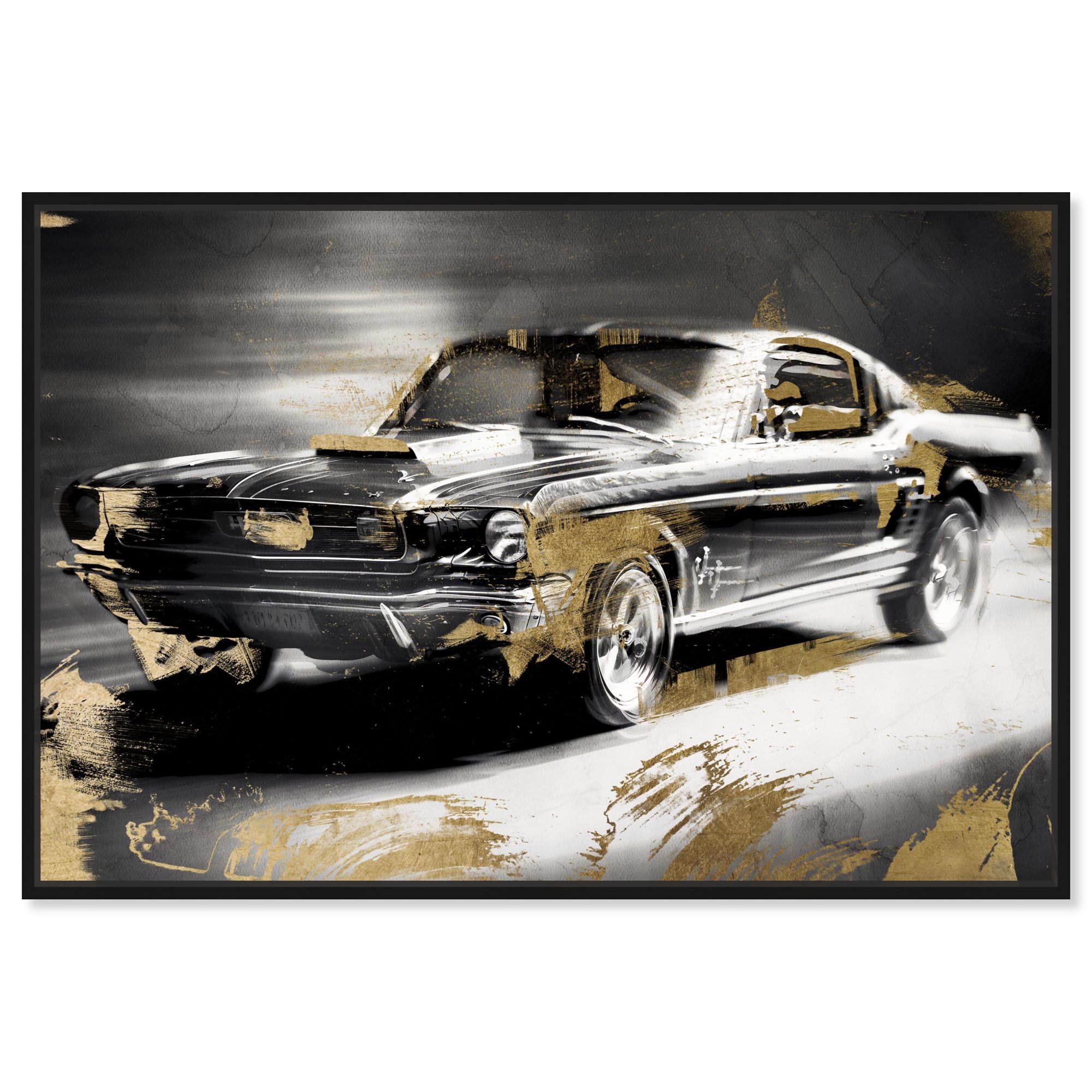 Need for Speed Canvas Mancave Art Prints by Notoriart, Black Frame, 24 ...