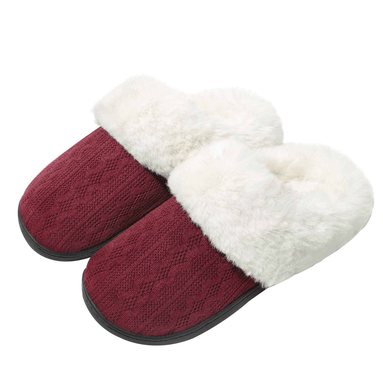 NeedBo Women's Slipper Memory Foam Fluffy Soft Warm Slip On House Shoes ...