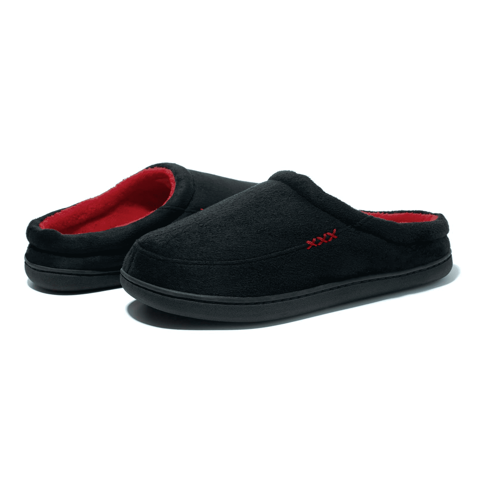 Needbo Men's Slippers Memory Foam Suede Plush Shearling Lined Warm ...