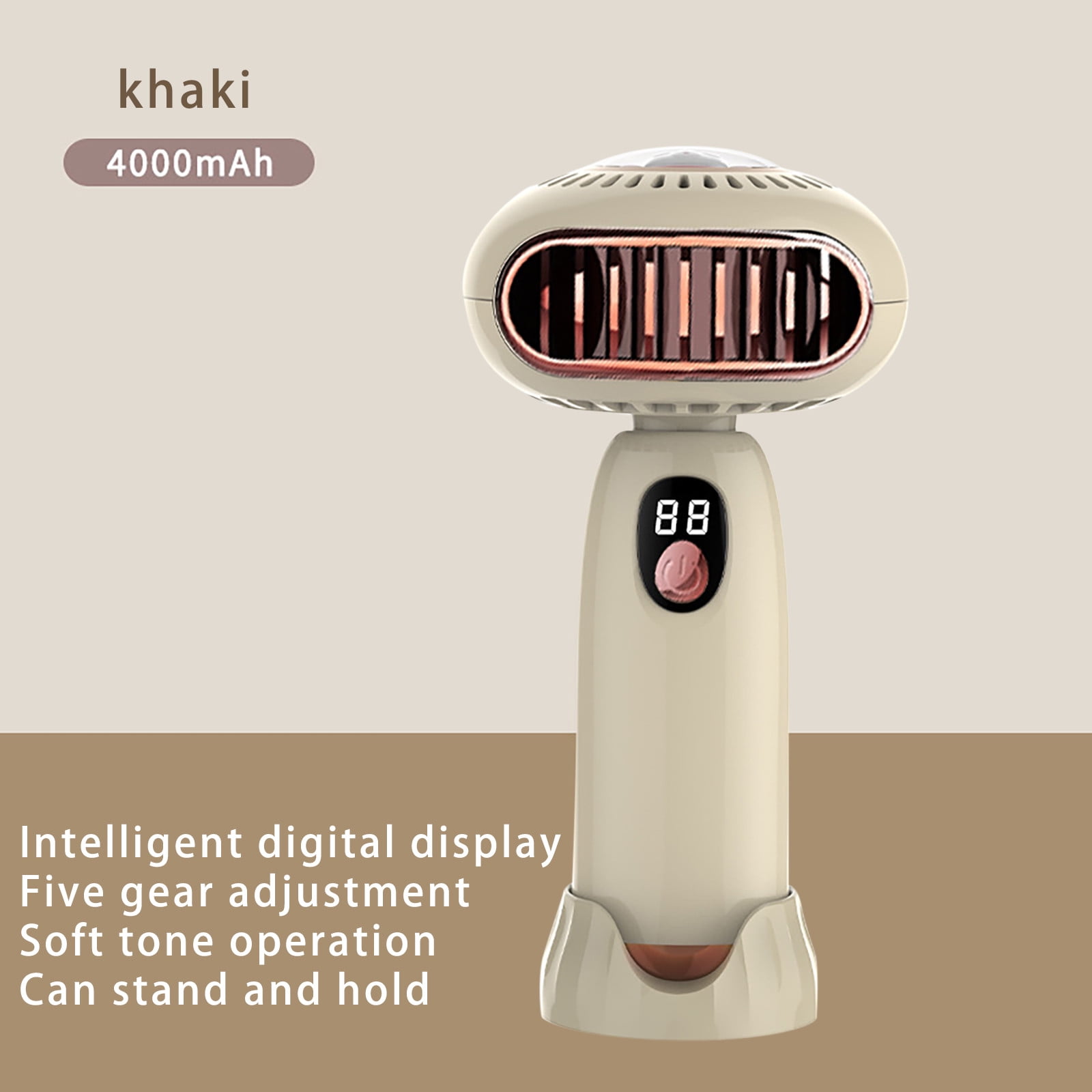 Needhep 3-Speed 360° Oscillating Quiet Rechargeable Clip-On Portable ...