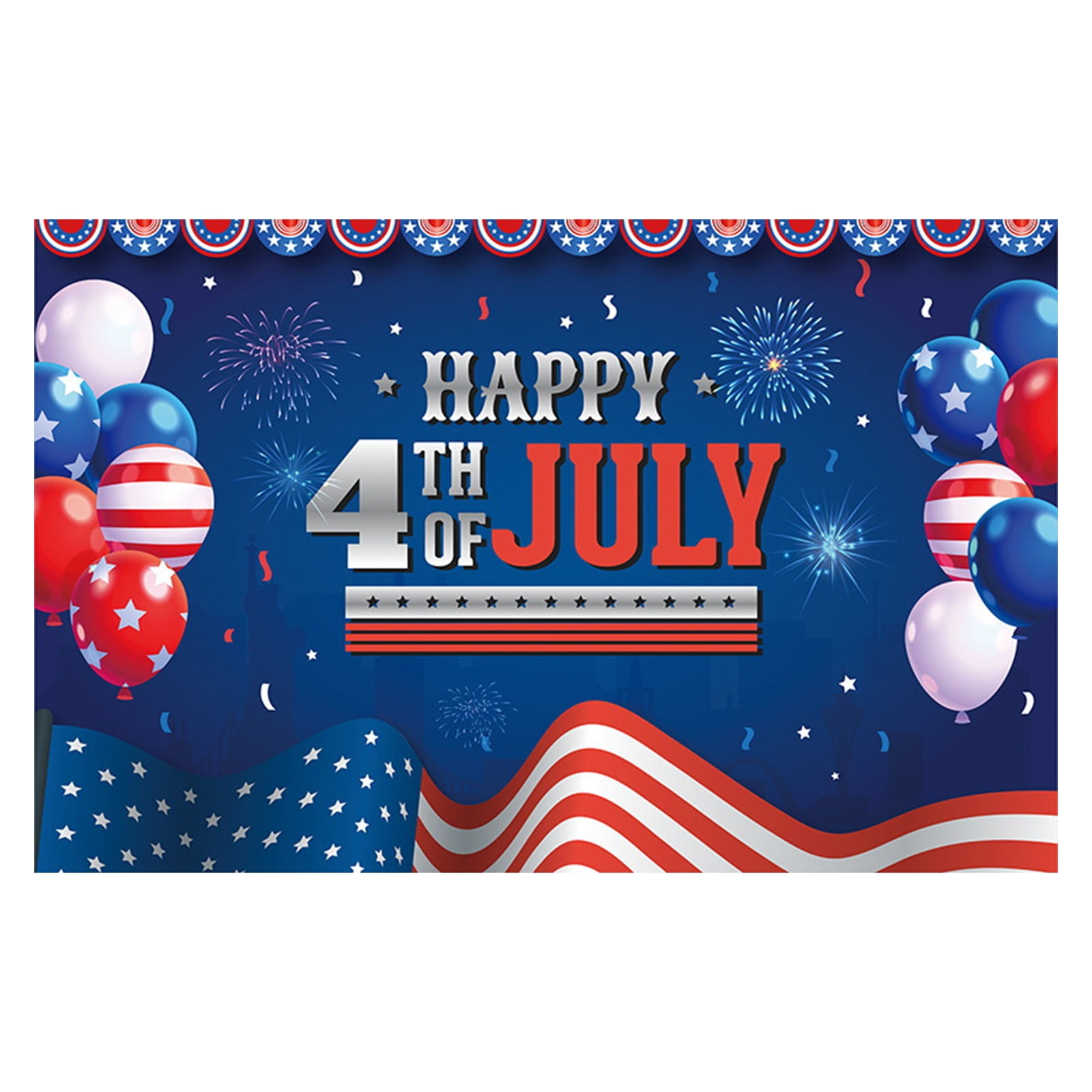 Needhep 4th Of July Flag Banners Independence Day Banner, USA Fourth of ...