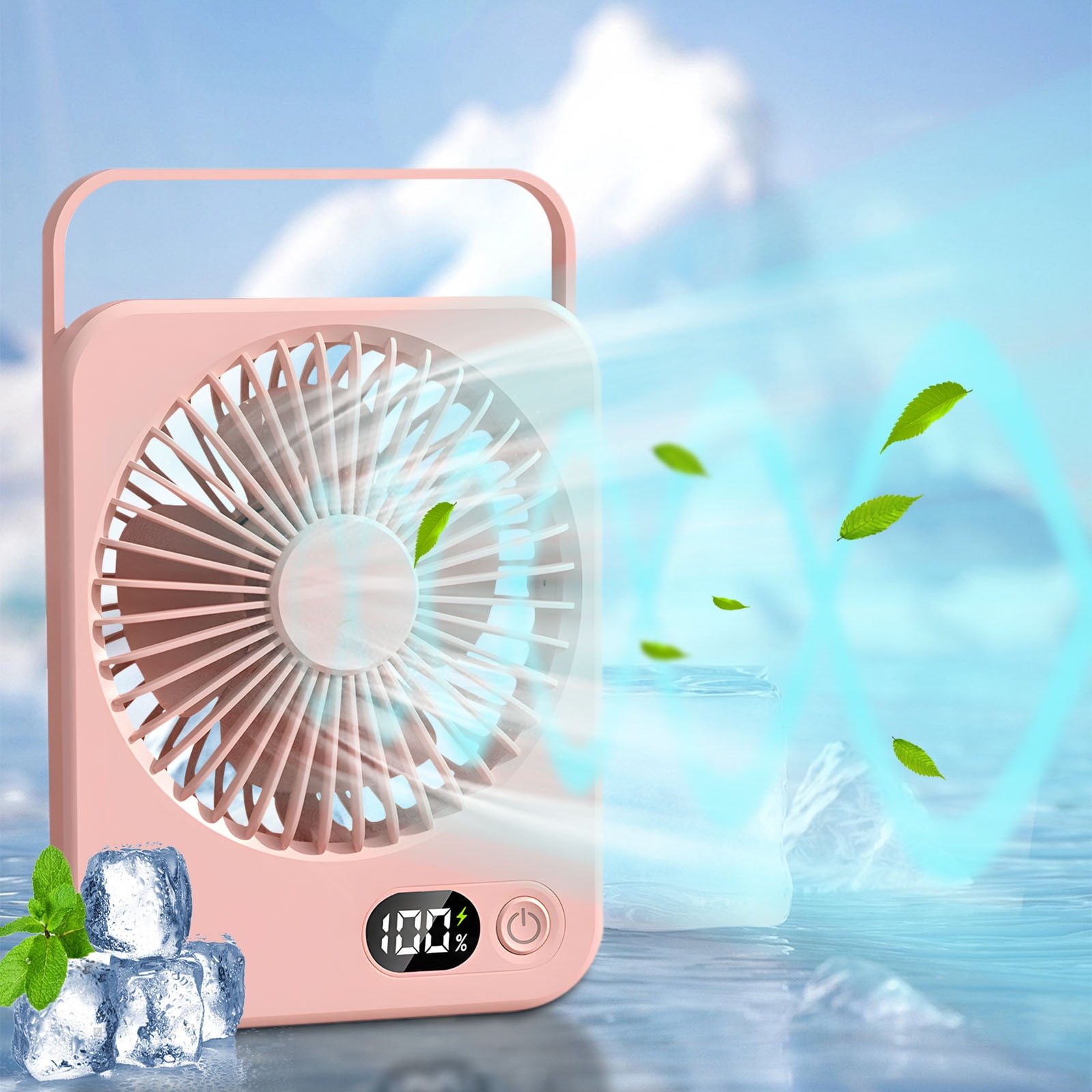Needhep Foldable Desk Fan With Base,Personal Portable Fan, Kids Room ...
