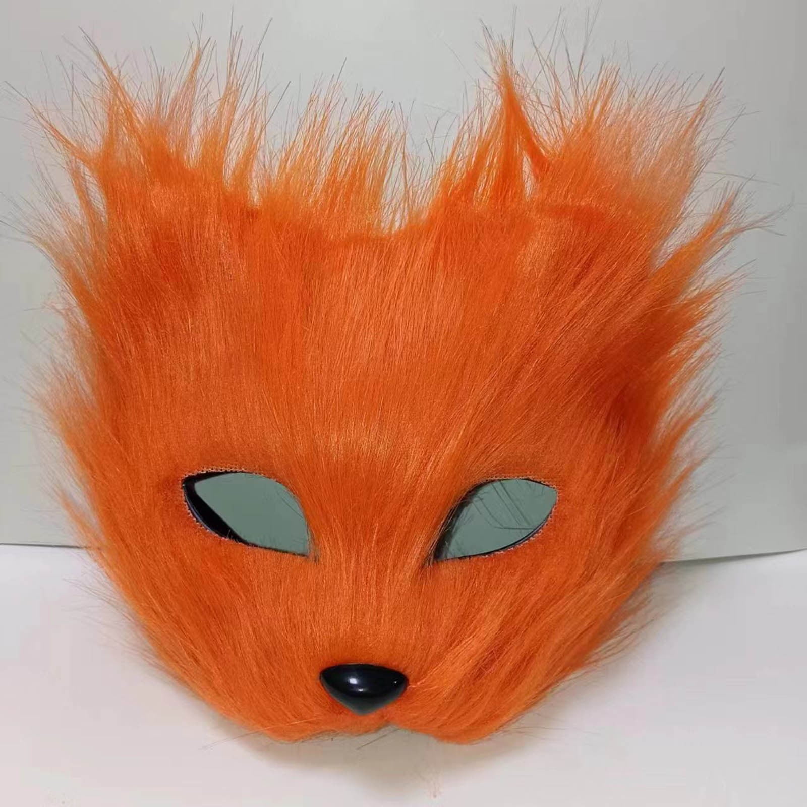 Needhep Mask Set Tail Cat Mask Furry Mask ＆ 27 * 20 * 4cm Long Fox Tail ...