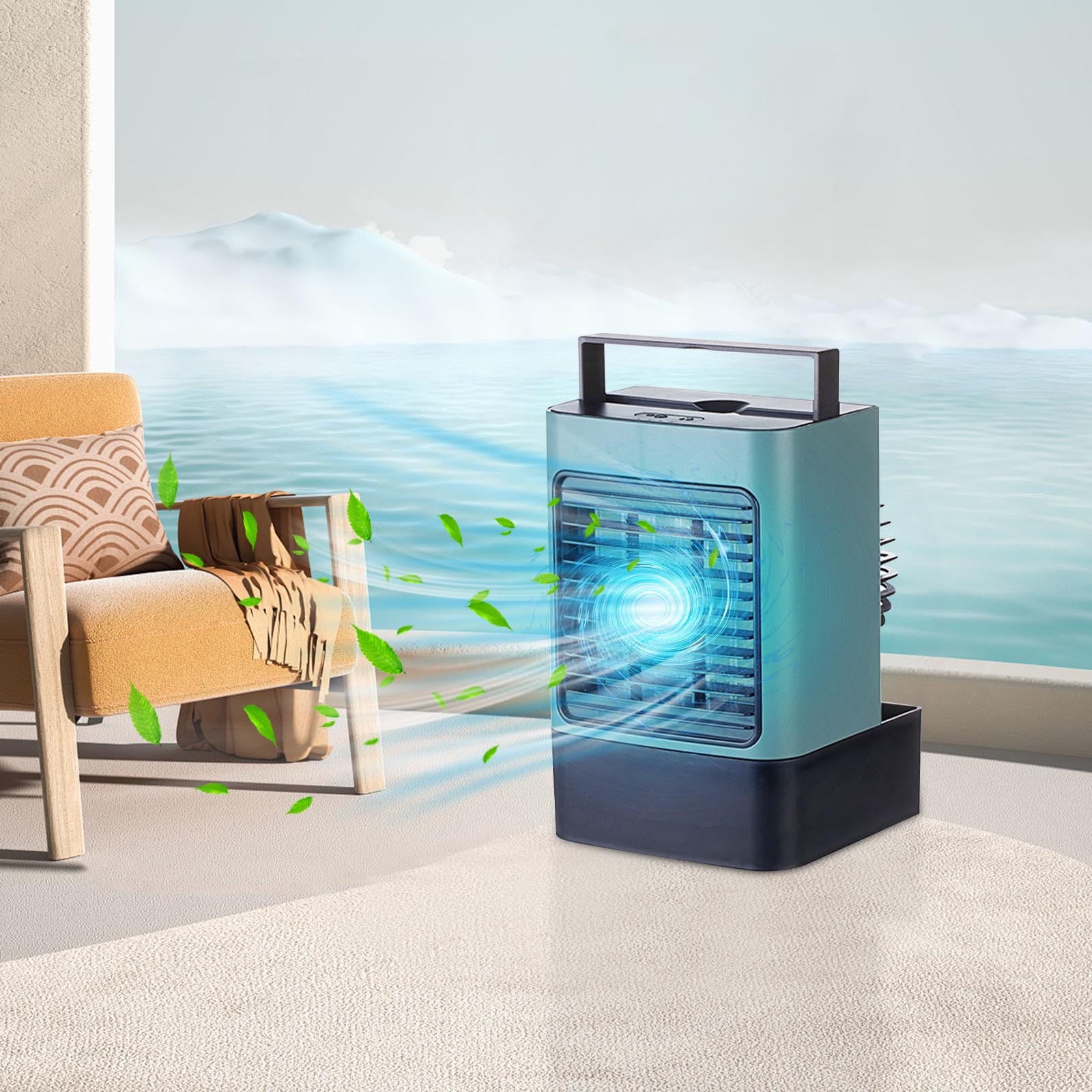 Needhep Mini Portable Air Conditioners Portable Fan for Travel,Electric ...